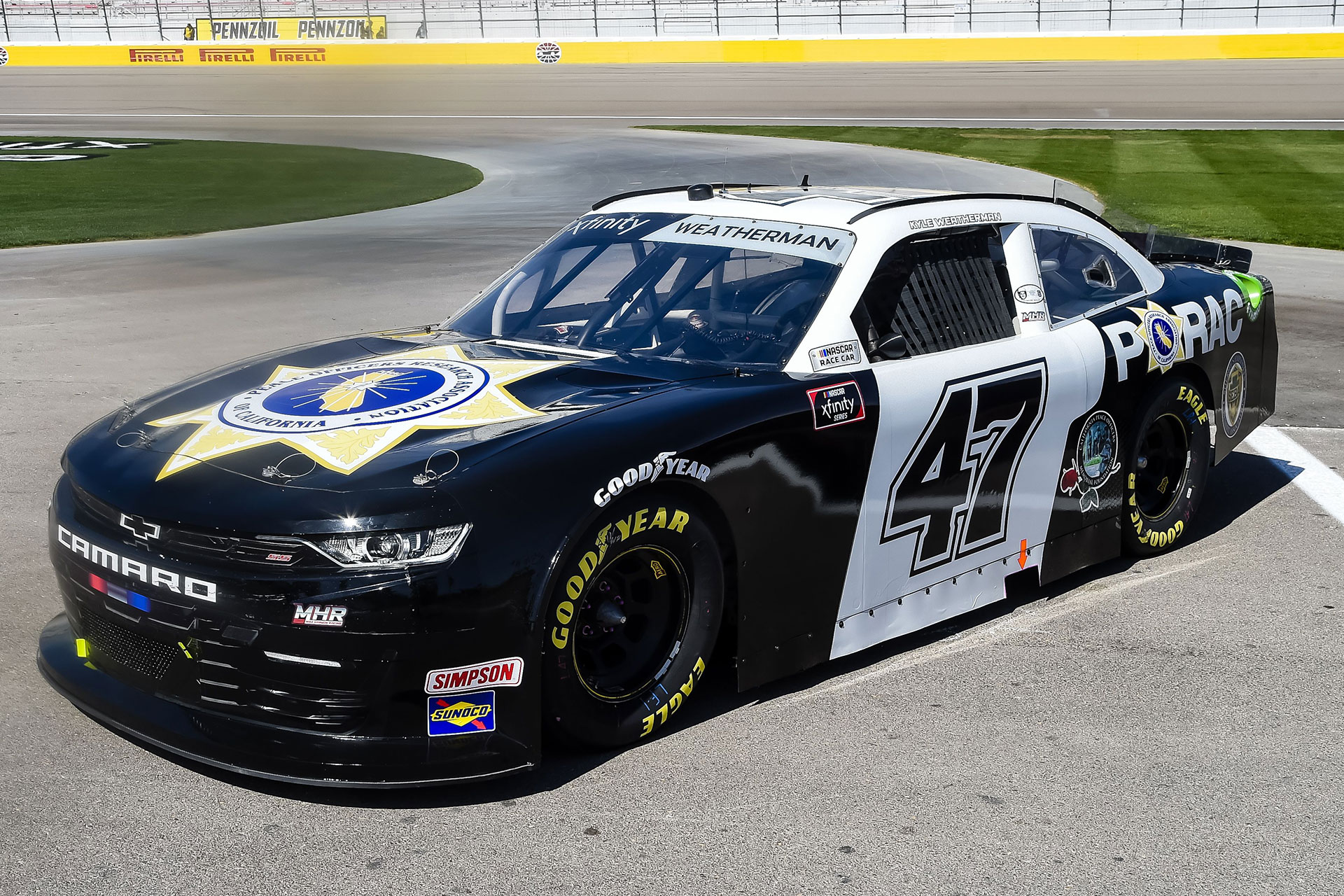 PORAC Trusts Sponsor Kyle Weatherman’s #47 Camaro in the NASCAR Xfinity ...